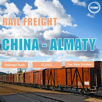 China China to Almaty Kazakhstan International Rail Freight Service 20ft 40ft Container for sale