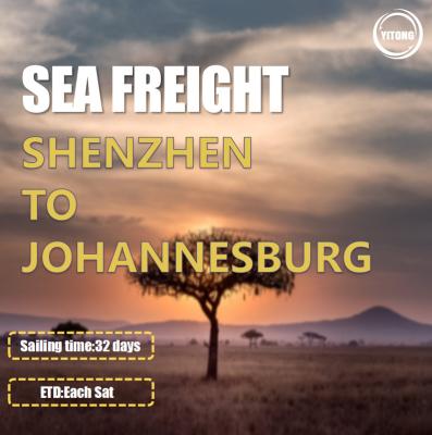 China Sea Freight from Shenzhen to Johannesburg South Africa Direct Sailing 20ft 40ft Container for sale