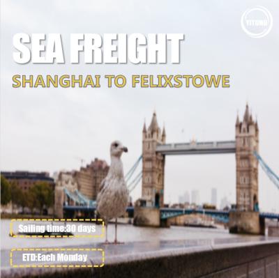 China EMC YML Liner Ocean Freight Logistics from Shanghai to Felixstowe UK 20ft Container for sale