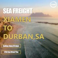 China Ocean Freight Shipping from Xiamen China to Durban South Africa LCL FCL 20ft 40ft for sale