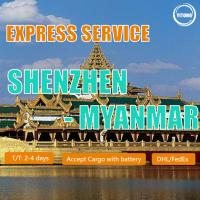 China Express Door to Door Train Freight from China to Myanmar 4-7 Days for sale