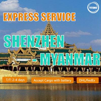China Express Door to Door Train Freight from China to Myanmar 4-7 Days for sale