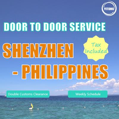 China FCL LCL Sea Freight to Philippines from Shenzhen DDP Door to Door Logistics 15 30 Days for sale