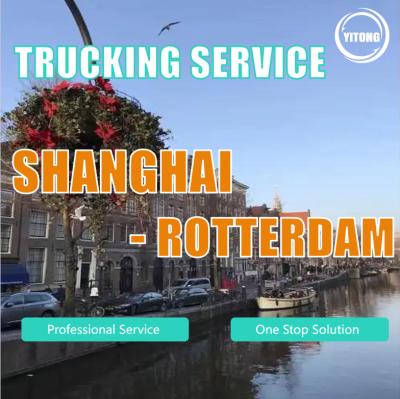 China Trucking Freight from Shanghai to Rotterdam International Logistics Shipping Forwarding Agent 10 Years Experience for sale