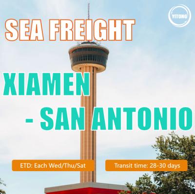 China Sea Freight from Xiamen to San Antonio FCL LCL Shipping 20ft 40ft Containers for sale