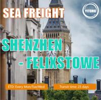 China Sea Freight from Shenzhen to Felixstowe 28-35 Days Weekly Container Shipping Service for sale