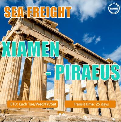 China Sea Freight from Xiamen to Piraeus Greece FCL LCL 20ft 40ft Container Shipping for sale