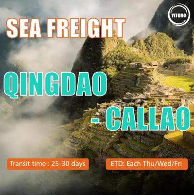 China Sea Freight Tracking from Shanghai Qingdao to Callao Peru FCL LCL 35-40 Days for sale
