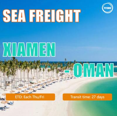 China Xiamen to Oman Sea Freight FCL LCL 20-25 Days Shipping Service for sale