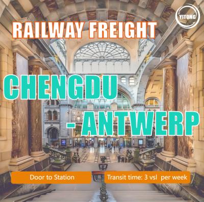 China Railway Freight From Chengdu To Antwerp, Belgium for sale