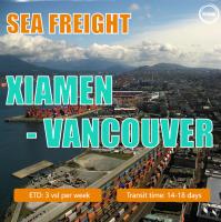 China Sea Freight Shipping from Xiamen to Vancouver Canada FCL LCL 28-35 Days for sale