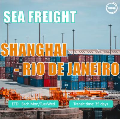 China Sea Freight Shanghai to Rio de Janeiro Brazil FCL LCL 38-45 Days for sale