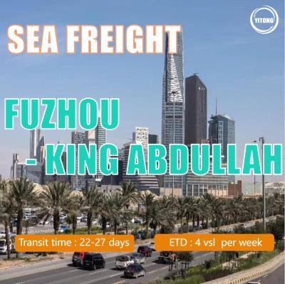 China FCL Sea Shipping from Fuzhou to King Abdullah Port Saudi Arabia 20GP 40GP for sale