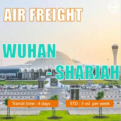 China Air Freight Shipping from Wuhan China to Sharjah SHJ 3-7 Day Transit for sale
