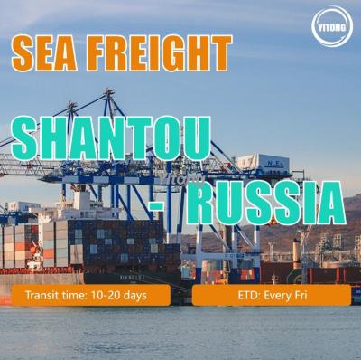 China Sea Freight Forwarder Shantou to Russia Fast Shipping 20ft 40ft Container for sale