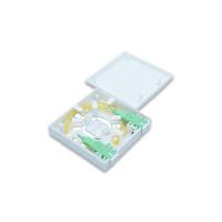 China FTTH Optical Fiber Panel 86x86x24mm With Two SC Adapter Interfaces for sale
