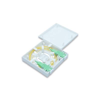 China FTTH Optical Fiber Panel 86x86x24mm With Two SC Adapter Interfaces for sale