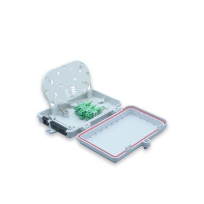China Wall Mounted FTTH Fiber Terminal Box 6 Core Lightweight for sale