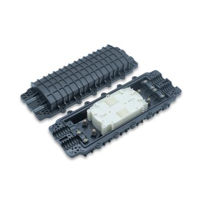China 4 Ports Flexible In Line Fiber Splice Enclosure 168 Cores Capacity for sale