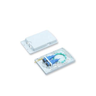 China 2 SC Adapter Interfaces FTTH Box Optical Fiber Panel With Pull Out Cover for sale