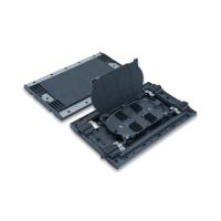 China 4 Ports Flexible In Line Fiber Optic Splice Case 24 Cores Shock Resistant for sale