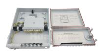 China Dual Cover Independent Zone FTTH Splitter Box 1:8 Fiber Optical Splitting Wall Pole Mounting for sale