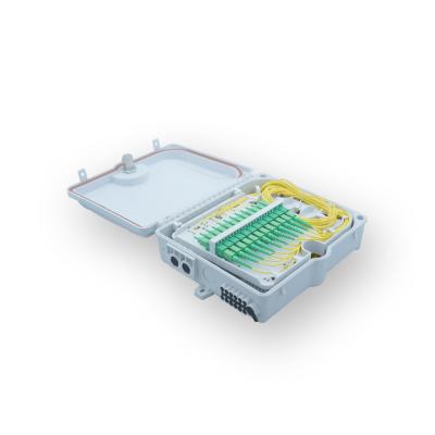 China 1:8 FTTH Splitter Box 12 Cores Capacity UV Resistant With None Cable Breaking for sale