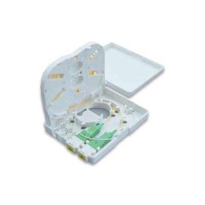 China Flipped Tray Fiber Panel FTTH Box with Two SC / 2LC Adapter Interfaces for sale