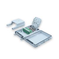 China Fiber Optic FTTH Splitter Box Wall / Pole Mounting 1:16 With 4 Cable Entrance for sale