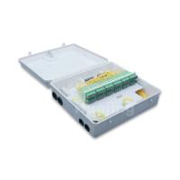 China Wall / Pole Mounting Fiber Optic Distribution Box 48 Cores With Waterproof Door Lock for sale