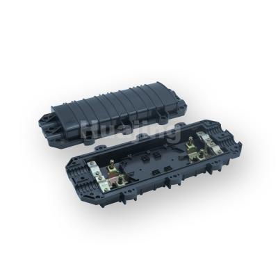 China ABS Flexible In Line Fiber Optic Splice Enclosure 4 Ports 192 Cores Capacity for sale