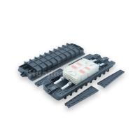 China 96 Cores Flexible Optical Fiber Splice Closure 4 Ports Unvulcanized Rubber Sealing for sale