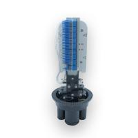 China 5 Ports Vertical Fiber Optic Closure Mechanical Sealing Supporting 1:32 PLC Splitter for sale
