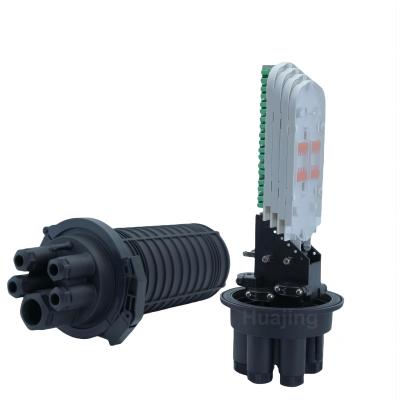 China 5 Ports 1:32 PLC Splitter Vertical Fiber Optic Closure Mechanical Sealing IP68 Protection for sale