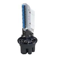 China 5 Ports 1:32 PLC Splitter Vertical Fiber Optic Closure Mechanical Sealing IP68 Protection for sale