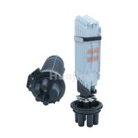 China Heat Shrinkable 144 Cores 5 Ports Vertical Fiber Optic Splice Enclosure Sealing IP68 Protection for sale