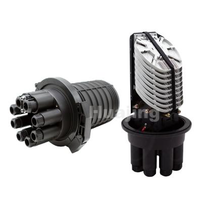 China Vertical Fiber Optic Splice Closure 216 Cores 7 Ports With Mechanical Seal for sale