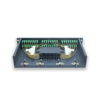 China Cold Rolled Steel Fiber Optic Termination Box Rack Mount 19 Inch For Cable Management for sale