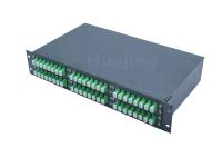 China Cold Rolled Steel Fiber Optic Termination Box Rack Mount 19 Inch For Cable Management for sale