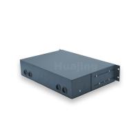 China Cold Rolled Steel Rack Mount Fiber Termination Box Drawer Type 19 Inch 288 Cores for sale