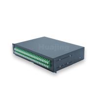China Cold Rolled Steel Rack Mount Fiber Termination Box Drawer Type 19 Inch 288 Cores for sale