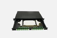 China Drawer Type Optical Fiber Termination Box 19 Inch Supporting Angled Adapter for sale