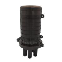 China 96 Cores 5 Ports Vertical Fiber Optic Splice Closure Heat Shrinkable Sealing IP68 Protection for sale