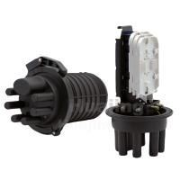 China 7 Ports Vertical Fiber Optic Closure 1:16 PLC Splitter Heat Shrinkable Sealing for sale
