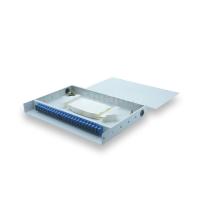 China 48 Cores 19Inch Rack Mount Fiber Termination Box Customized Adapter for sale