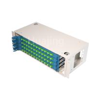 China 12 Cores Fiber Optic ODF Distribution Frame With Cable Fixation Protection for sale