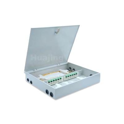 China Cold Rolled Steel Fiber Optic Distribution Cabinet Wall Mounted 144 Cores for sale