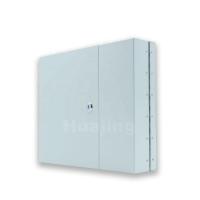 China Metal Structure Cable Distribution Cabinet Pole Mounted 2 Door 24 Cores Capacity for sale