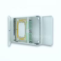 China Metal Structure Cable Distribution Cabinet Pole Mounted 2 Door 24 Cores Capacity for sale