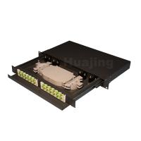 China 96 Cores Rack Mount Fiber Termination Box Drawer Type 19 Inch Dustproof for sale